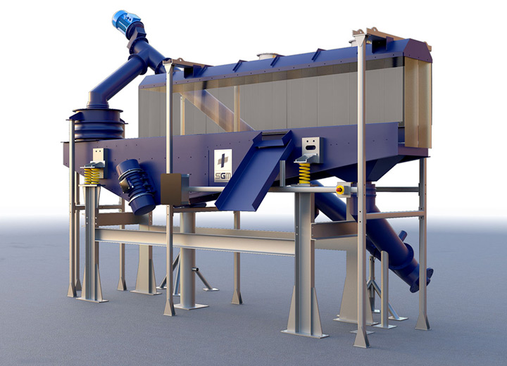 Sand media separator